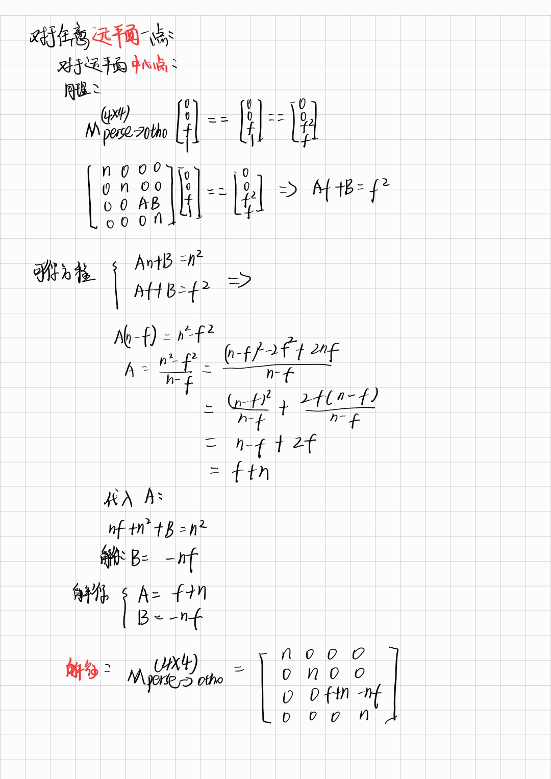 MVPP变换推导之透视变换Perspective | AncientElement
